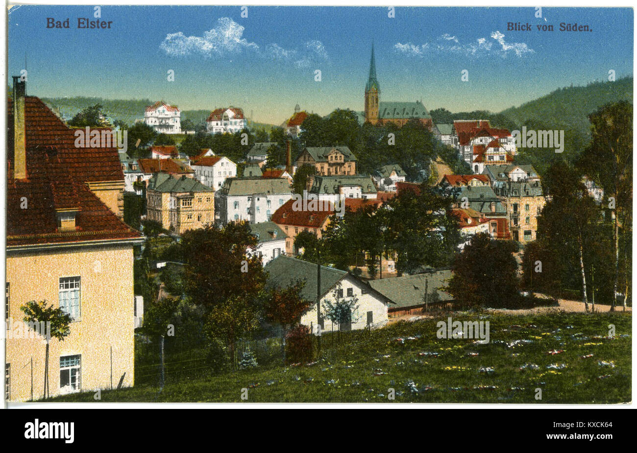 20151-Bad Elster-1916-Blick auf Bad Elster von Süden-Brück & Sohn ...