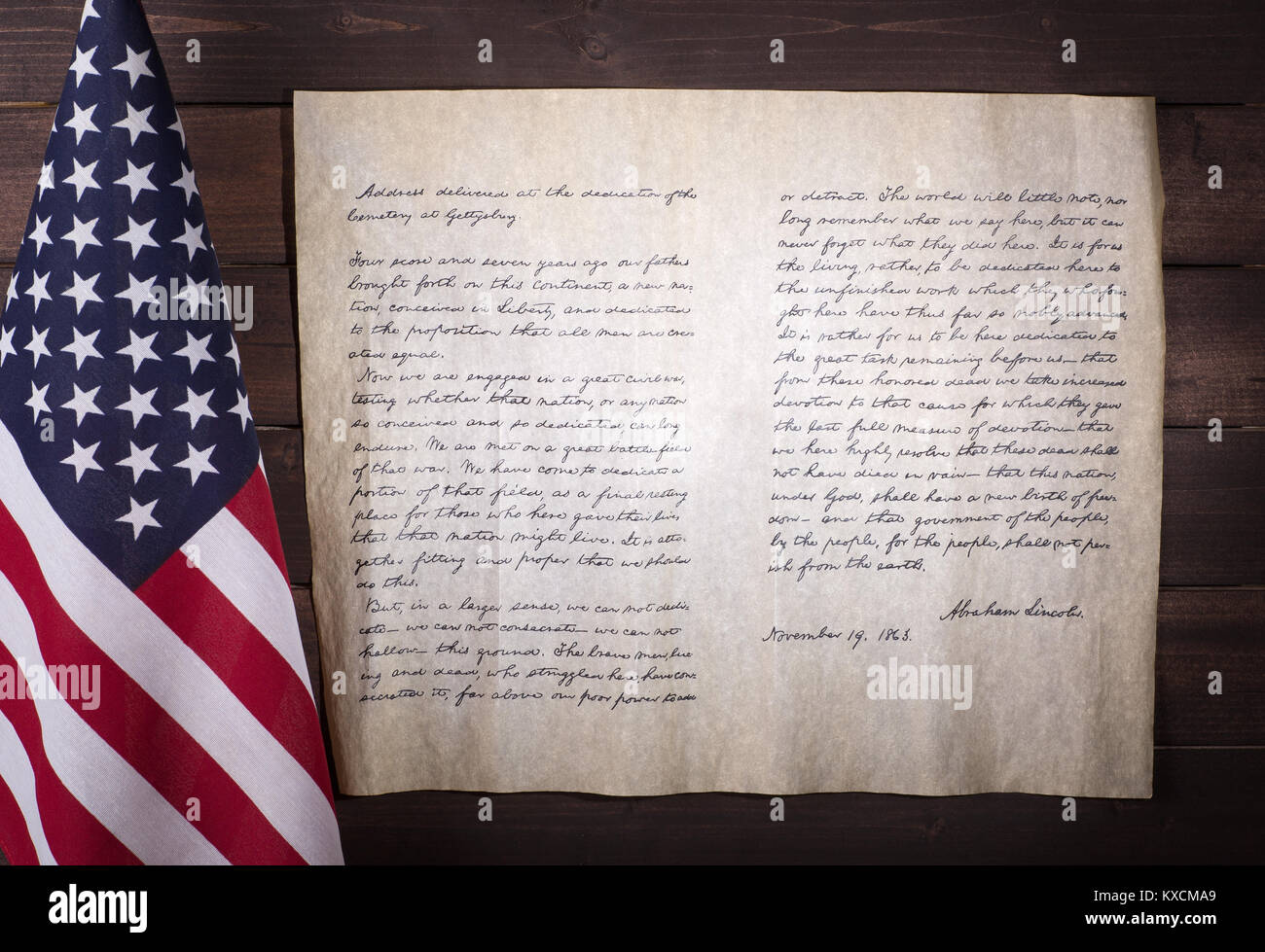 Gettysburg address document hi-res stock photography and images - Alamy