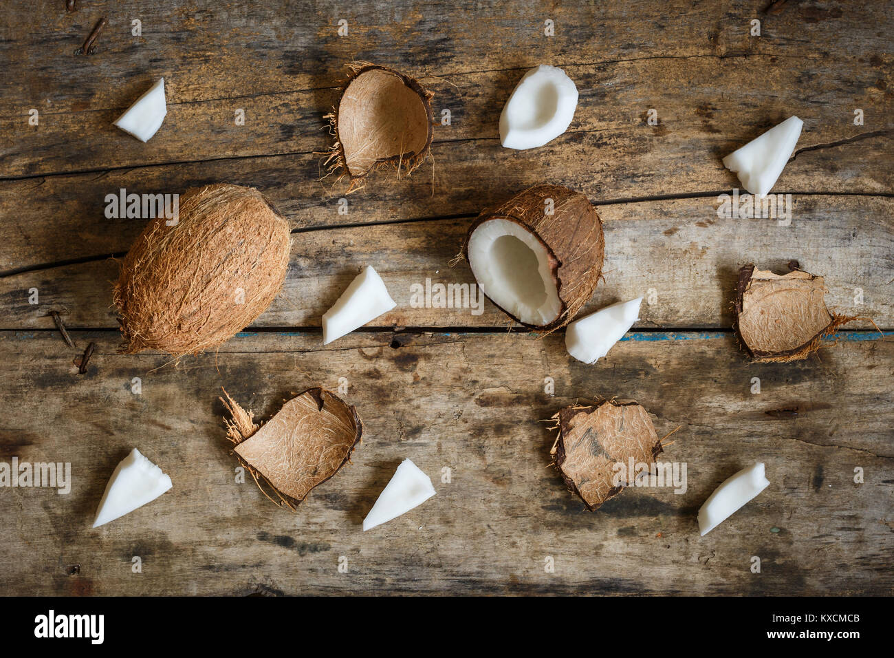 Coconut parts hi-res stock photography and images - Alamy