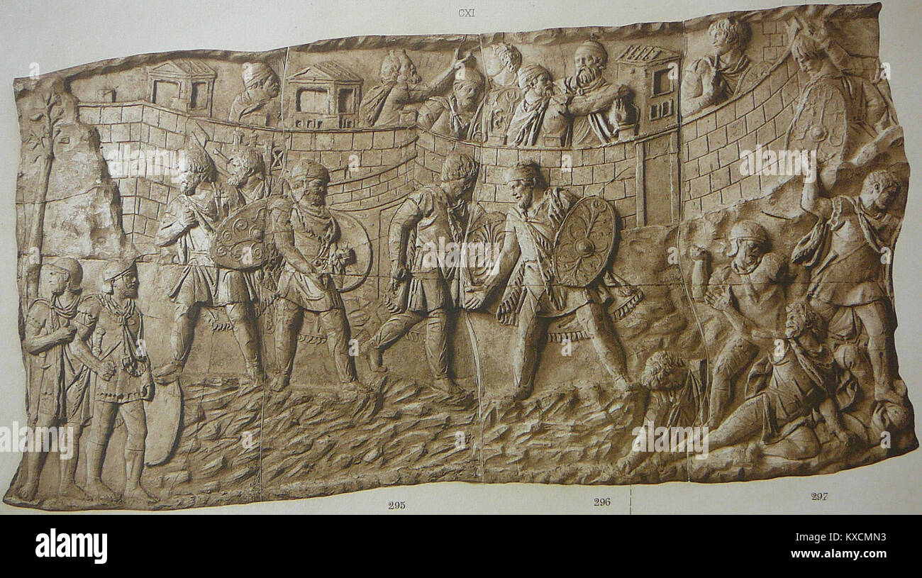 This plate from Conrad Cichorius's work 'The Reliefs of the Trajan ...