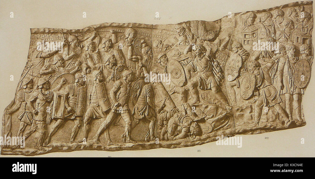 This image features a relief from the Trajan's Column, created by ...