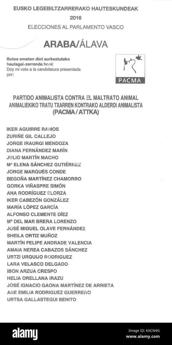 El partido animalista contra el maltrato animal hi-res stock ...
