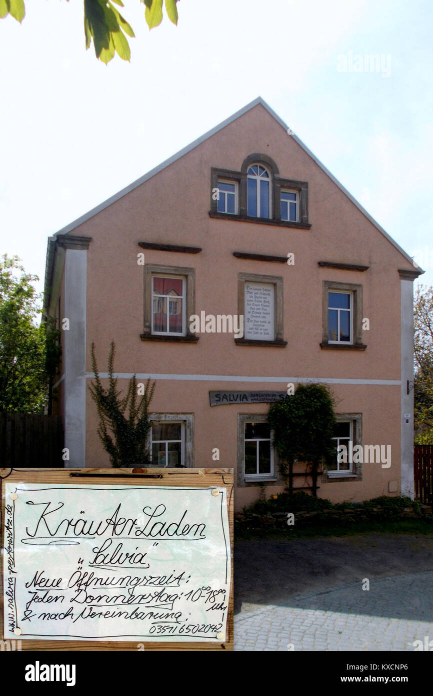 The 2017 Pesterwitz Herb Shop refers to a local business in the village ...