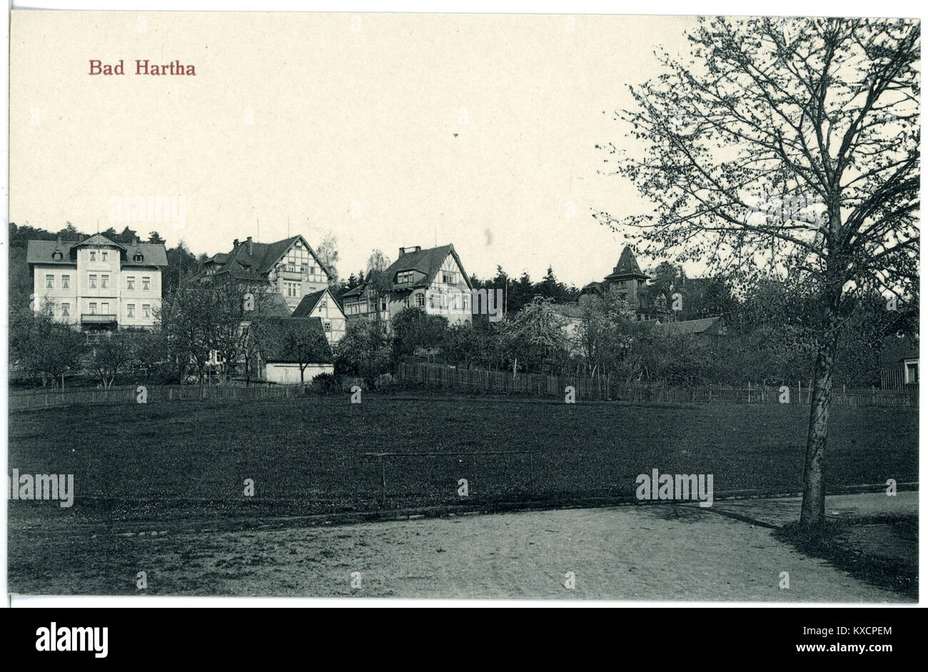Image of Bad Hartha, Germany, in 1917, showing a partial view of the ...