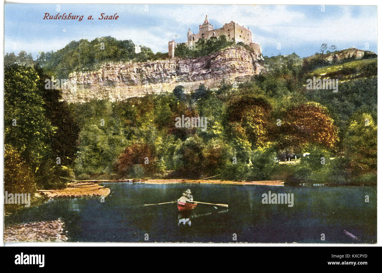 The 1917 image of Rudelsburg, captured by the Rudelsburg-Brück & Sohn ...