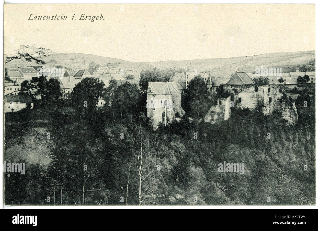 Artwork depicts scenic town hi-res stock photography and images - Alamy