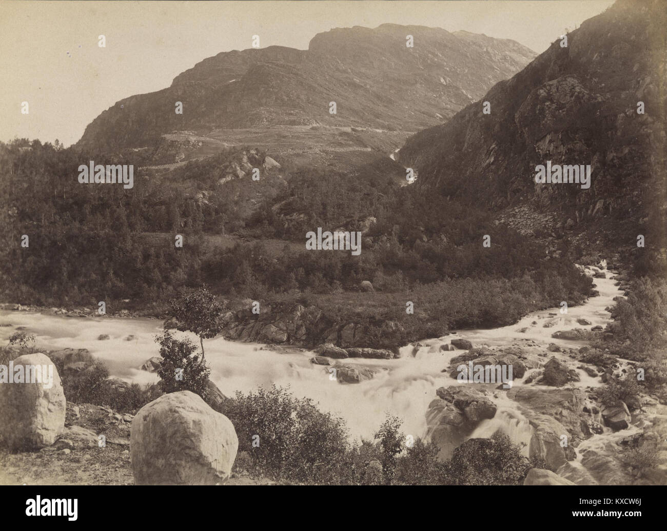 A photograph of the Hardanger region in Norway, capturing a scenic view ...