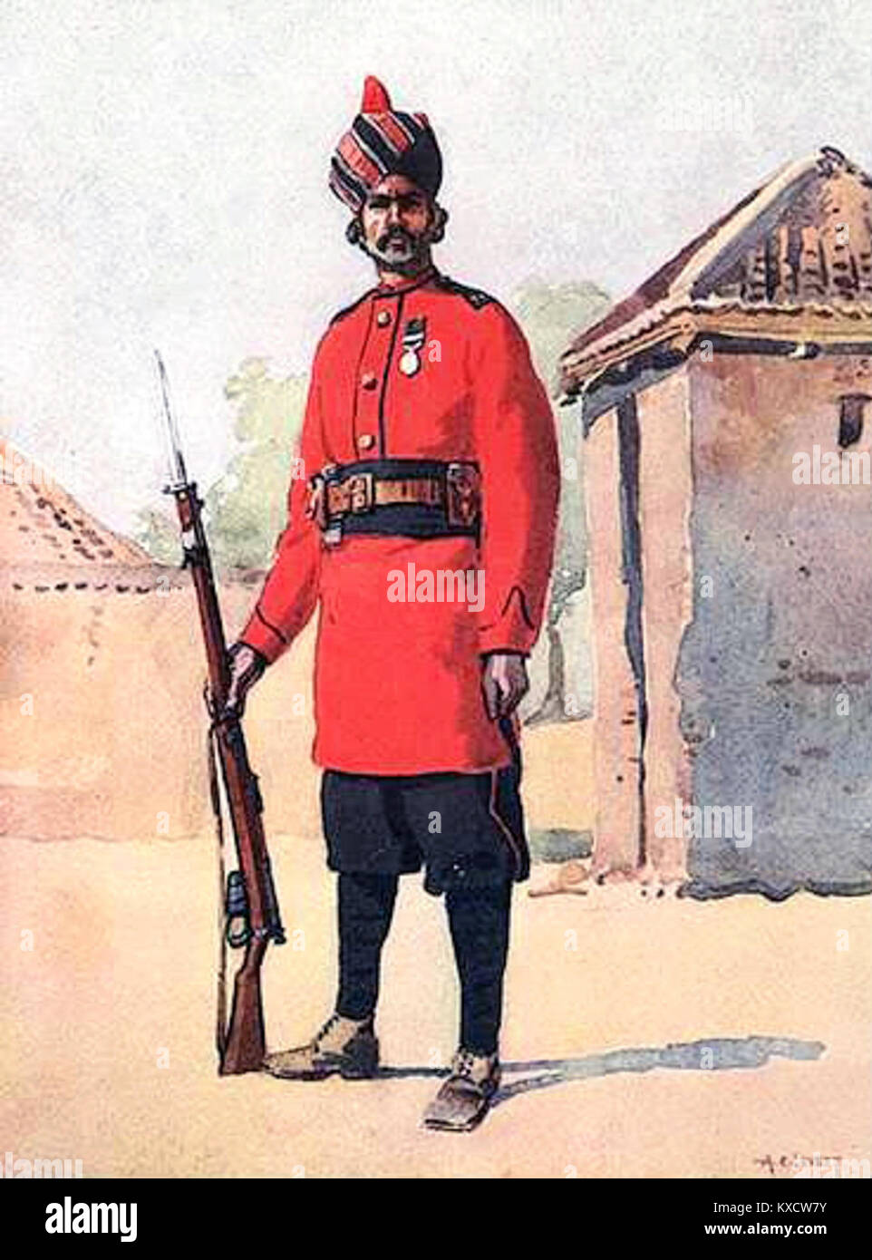 Military uniforms british colonial army hi-res stock photography and ...