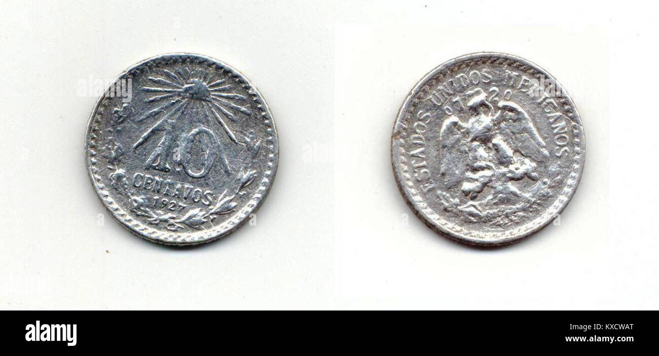 Mexican coins vintage hi-res stock photography and images - Alamy
