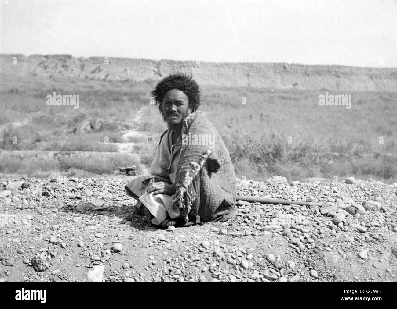 This image titled 'Across the Turkmen Sands' depicts the arid desert ...