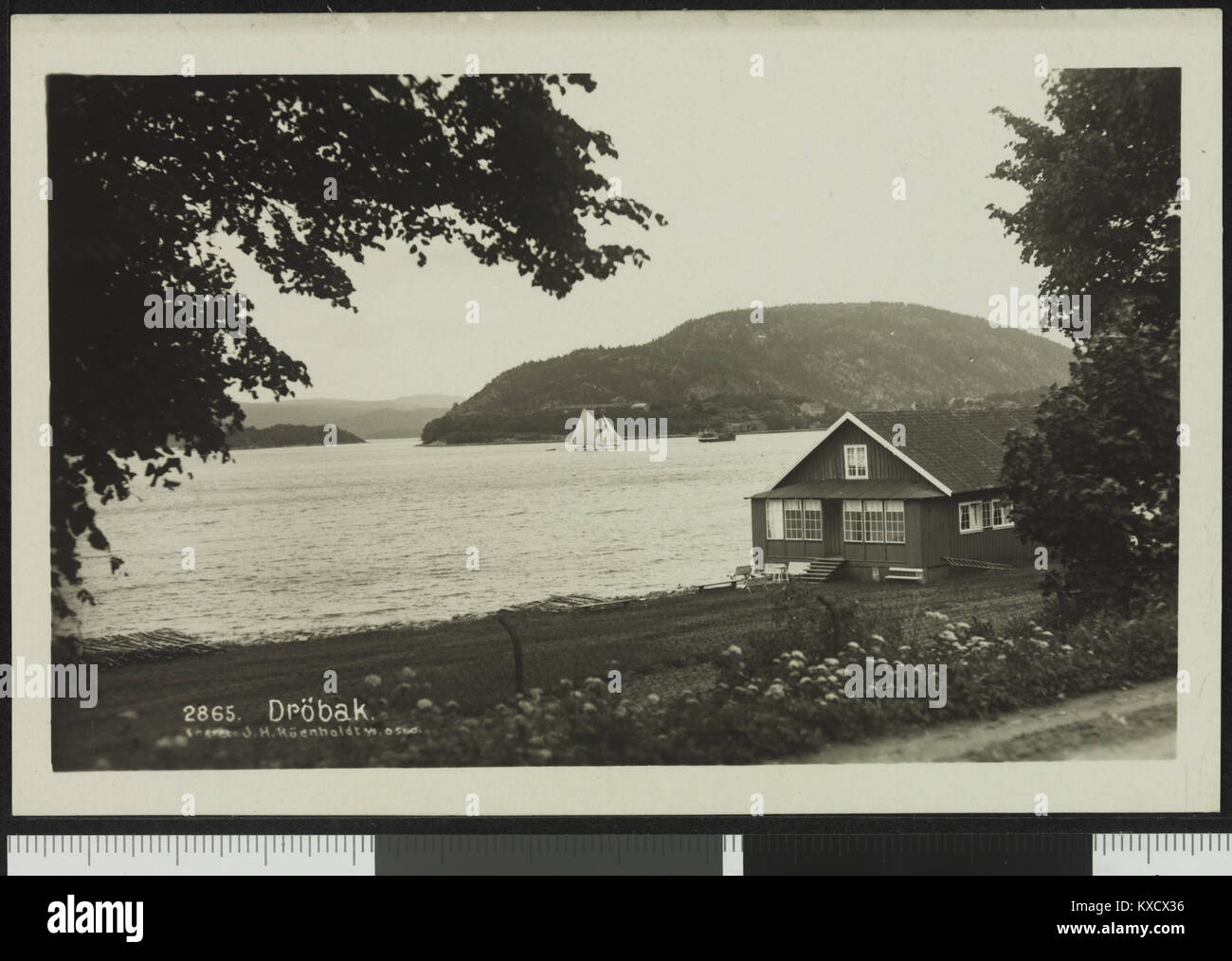 Photograph of Drøbak, Norway, from the National Library digital ...