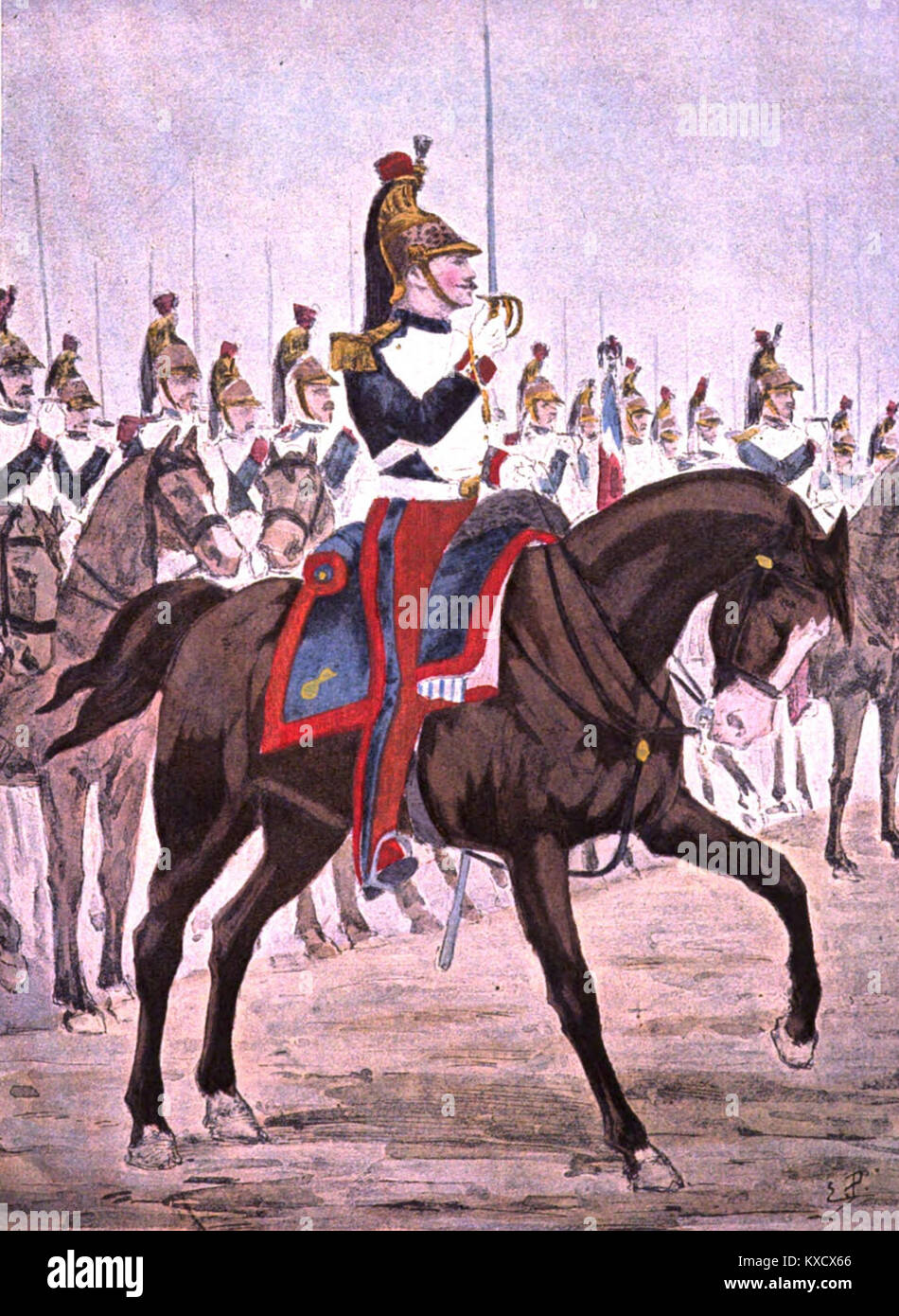 A historical illustration of the 2nd Regiment of Dragons from 1853 ...