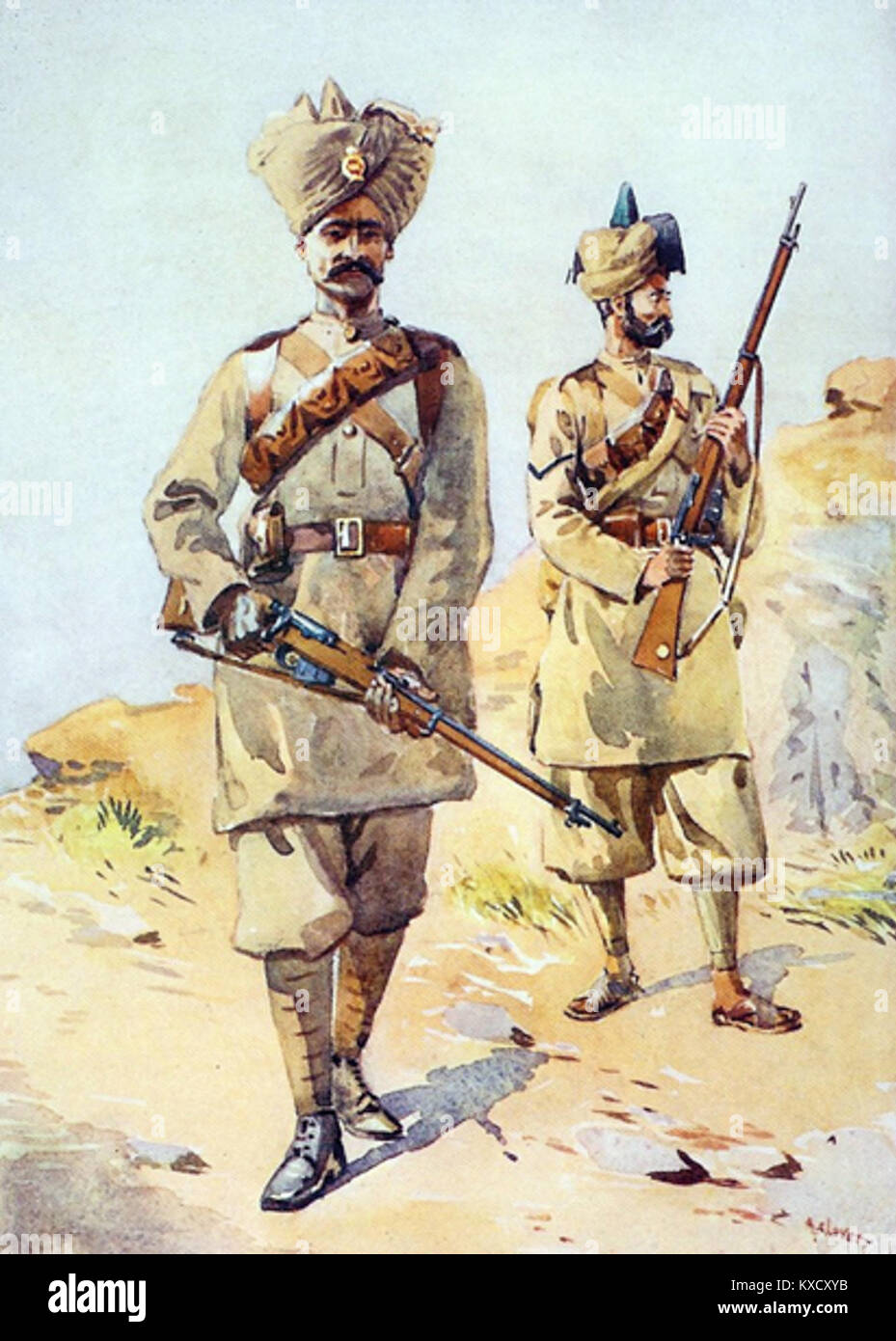 (british colonial india) (soldier) hi-res stock photography and images ...