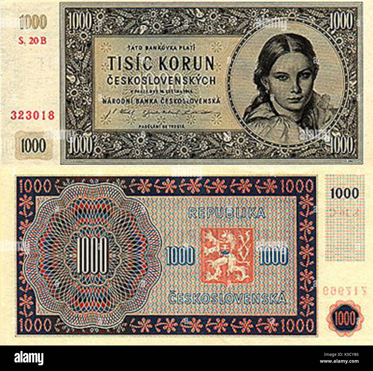 1000 korun hi-res stock photography and images - Alamy