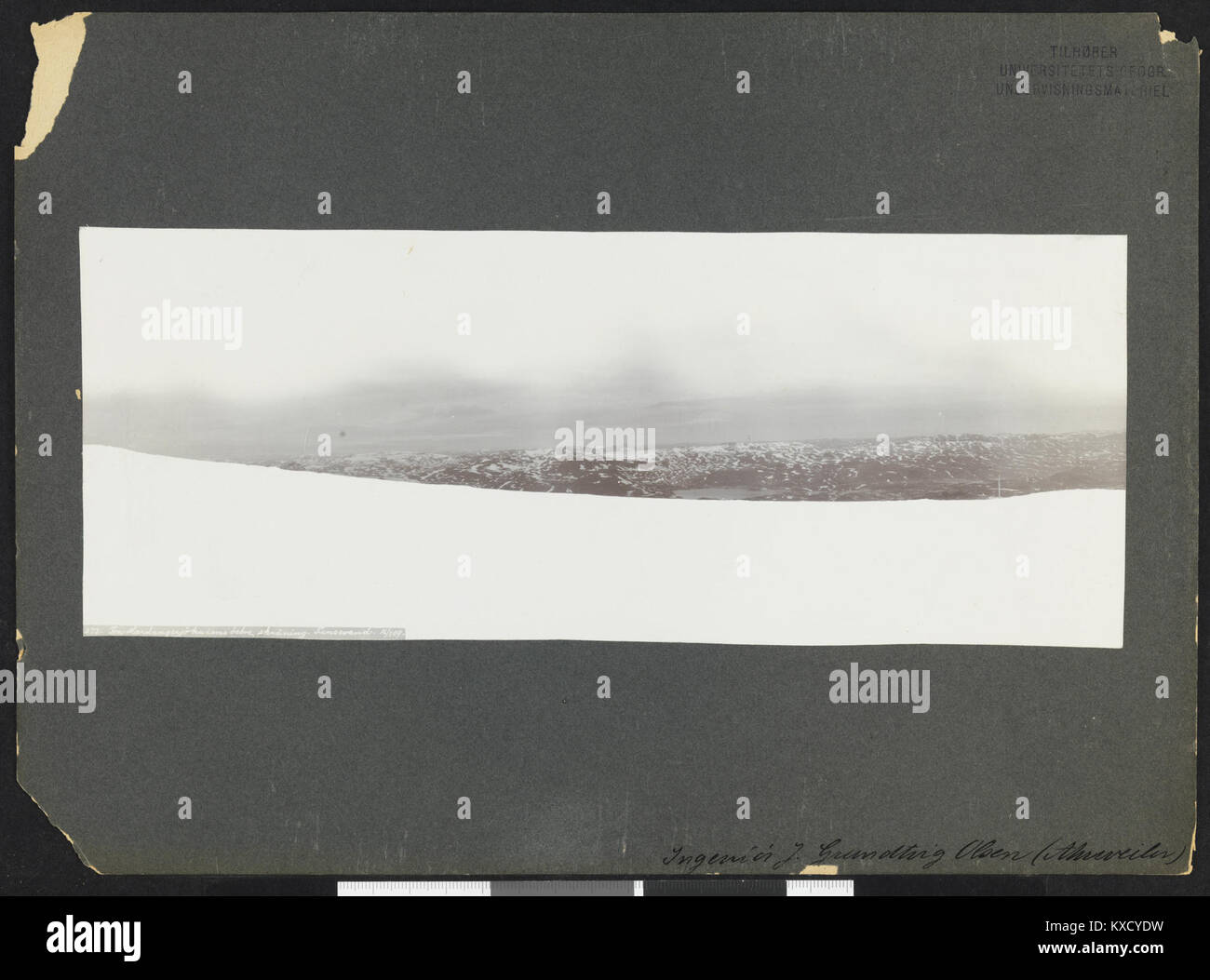 This photograph depicts the eastern slope of Hardangerjøkulen, a ...