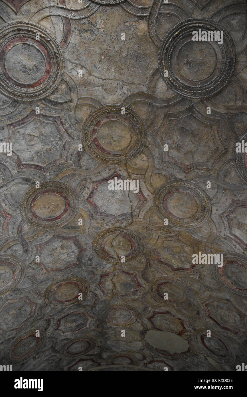 The Ceiling of the Stabian Baths, Ruins of Pompeii, November 25, 2017 ...