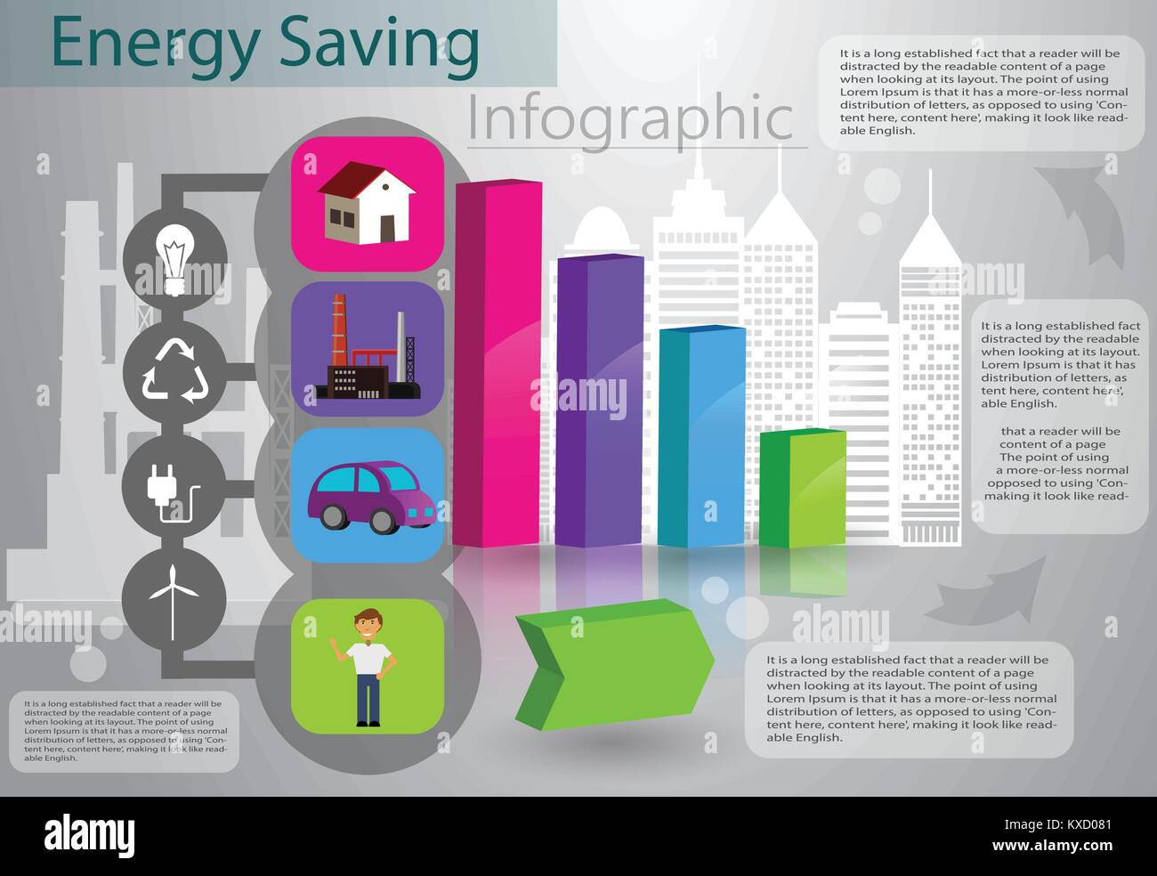 smart energy use infographic concept Stock Vector Image & Art - Alamy