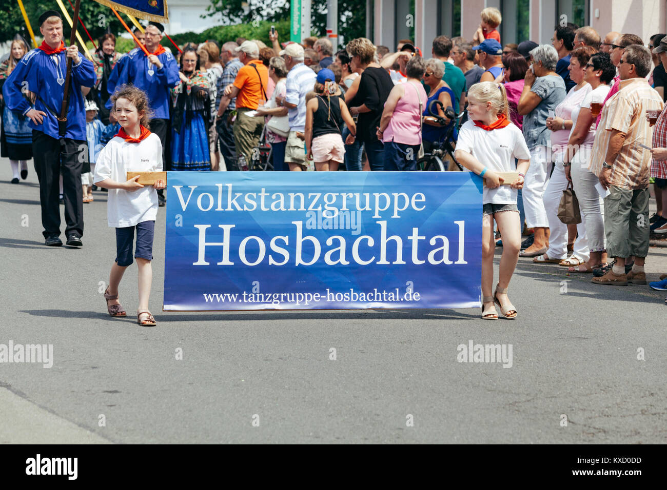The 2017 Wanfrieder Vogelschießen, a traditional German shooting ...