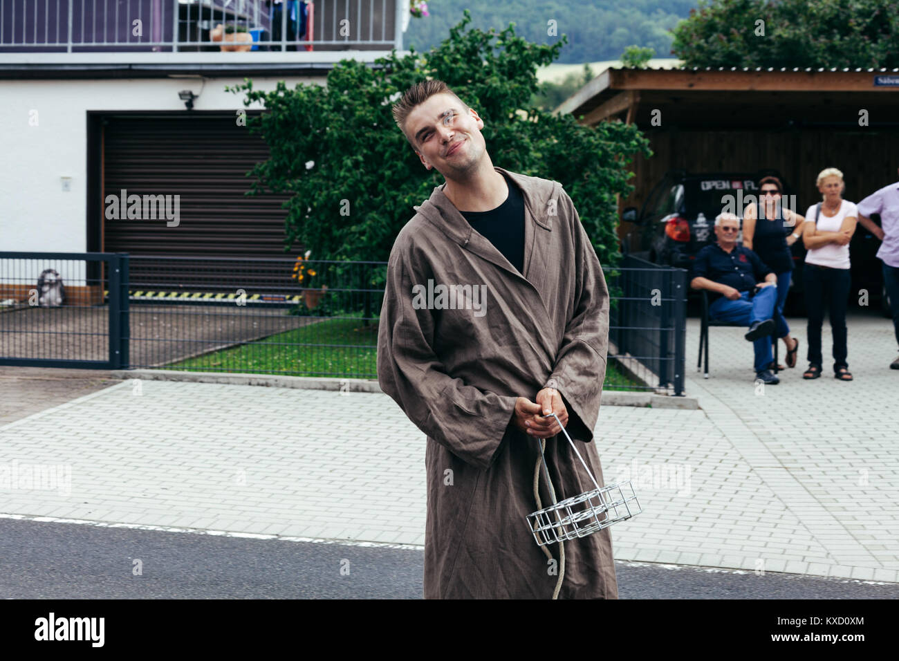 A photograph from the 2017 Wanfrieder Vogelschießen, a traditional ...