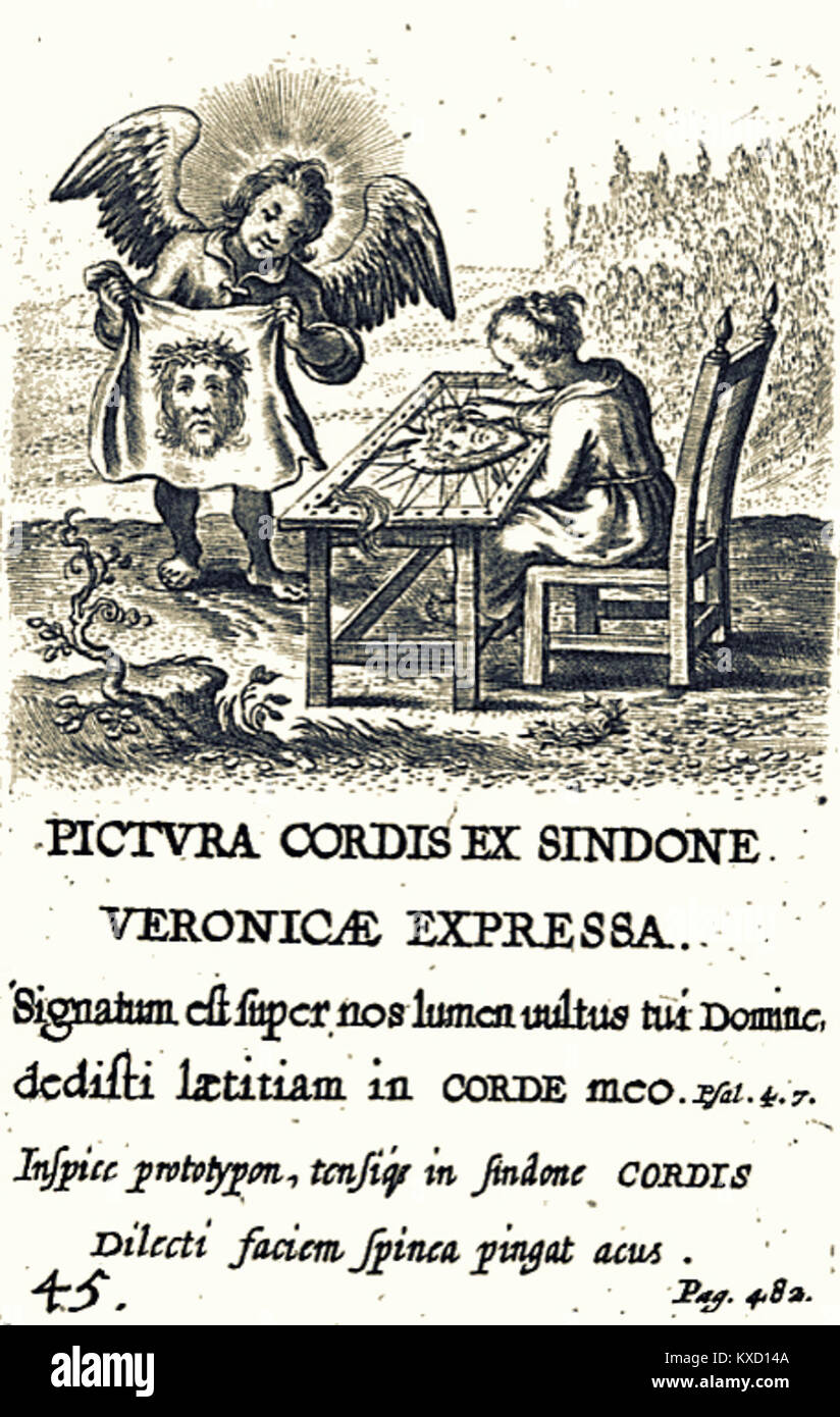 'Pictura Cordis Ex Sindone Veronic' is a historical or religious ...
