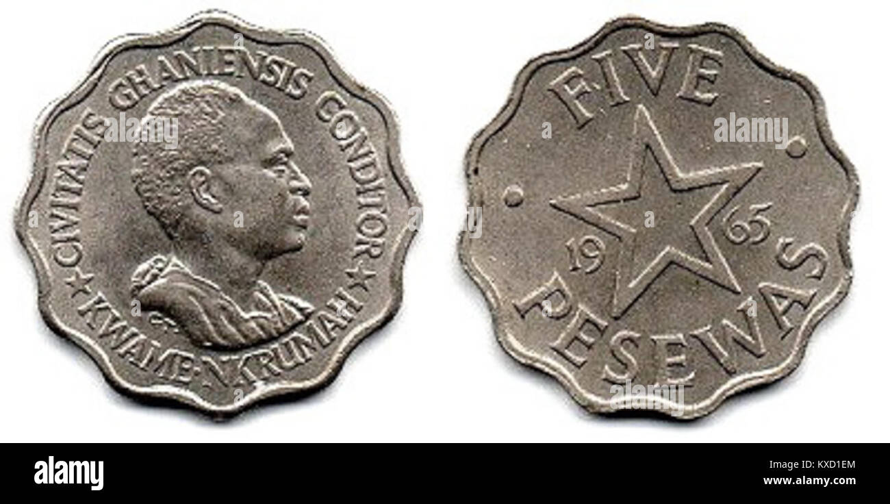5 pesewas (1958 Stock Photo - Alamy