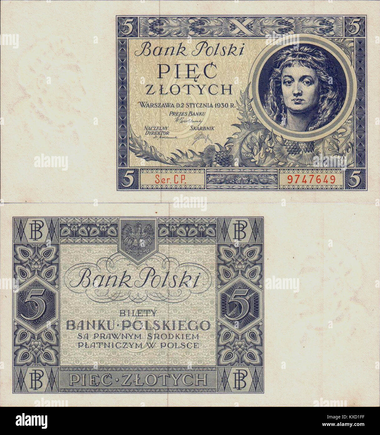 £5 note 1930 hi-res stock photography and images - Alamy