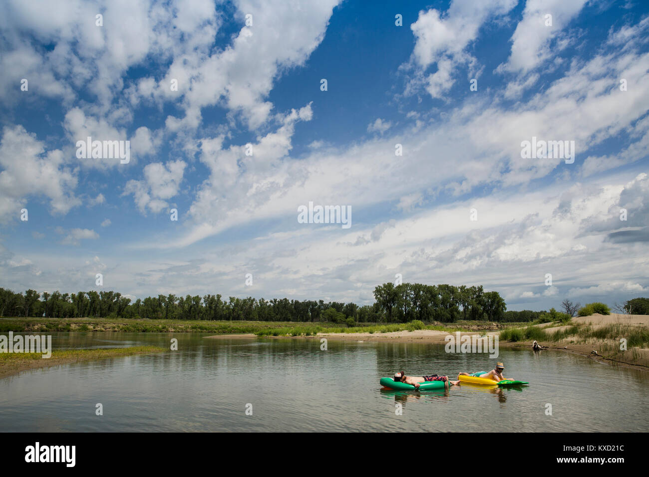 Friends on rafts hi-res stock photography and images - Alamy