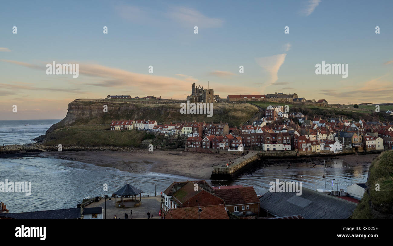 Whitby town and Abbey Stock Photo - Alamy