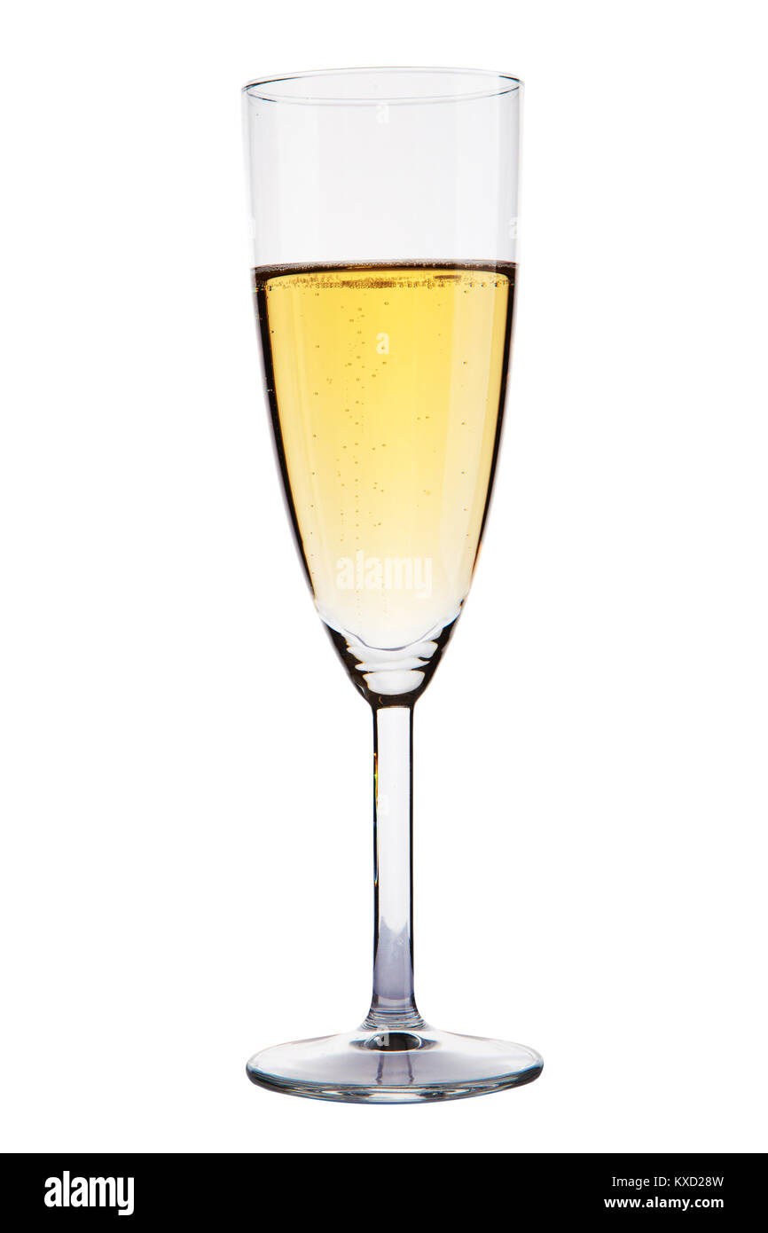 Empty luxury champagne glass Cut Out Stock Images & Pictures - Alamy