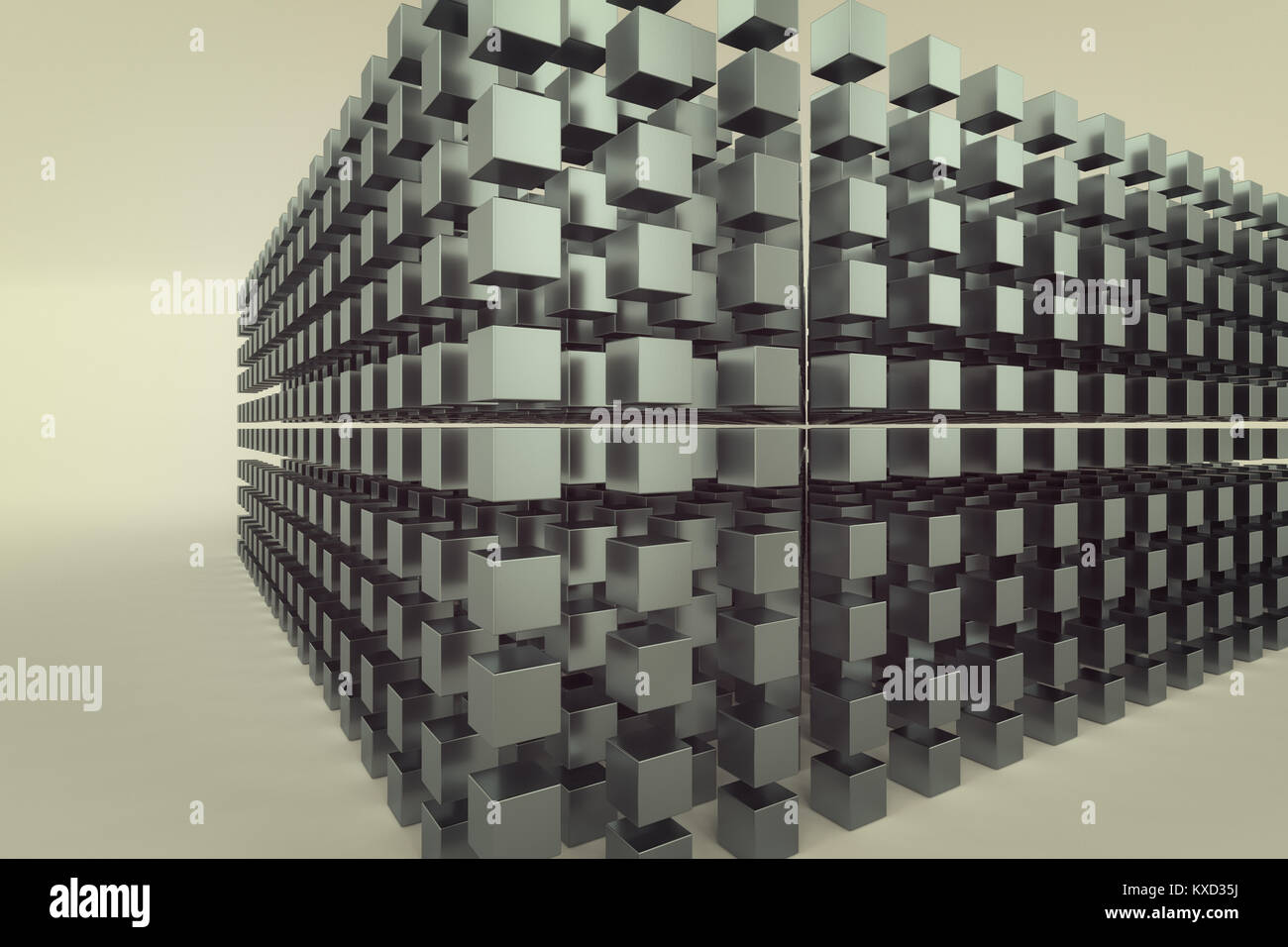 3d rendering of abstract cubes background Stock Photo - Alamy