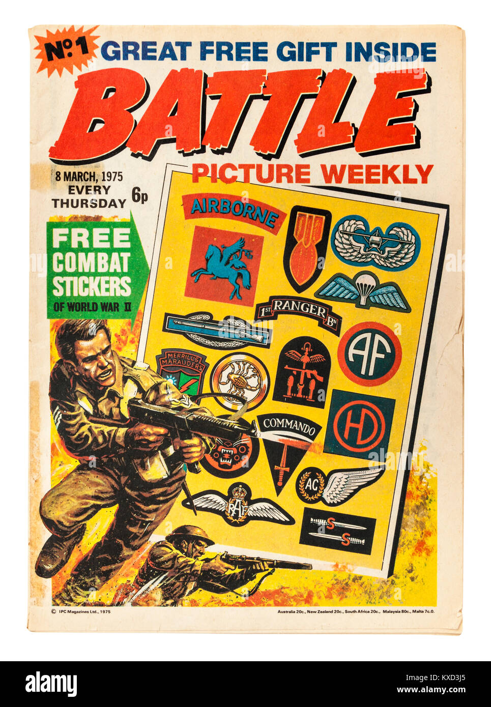 Issue No 1 of "Battle" (8th March 1975), the popular British comic from ...