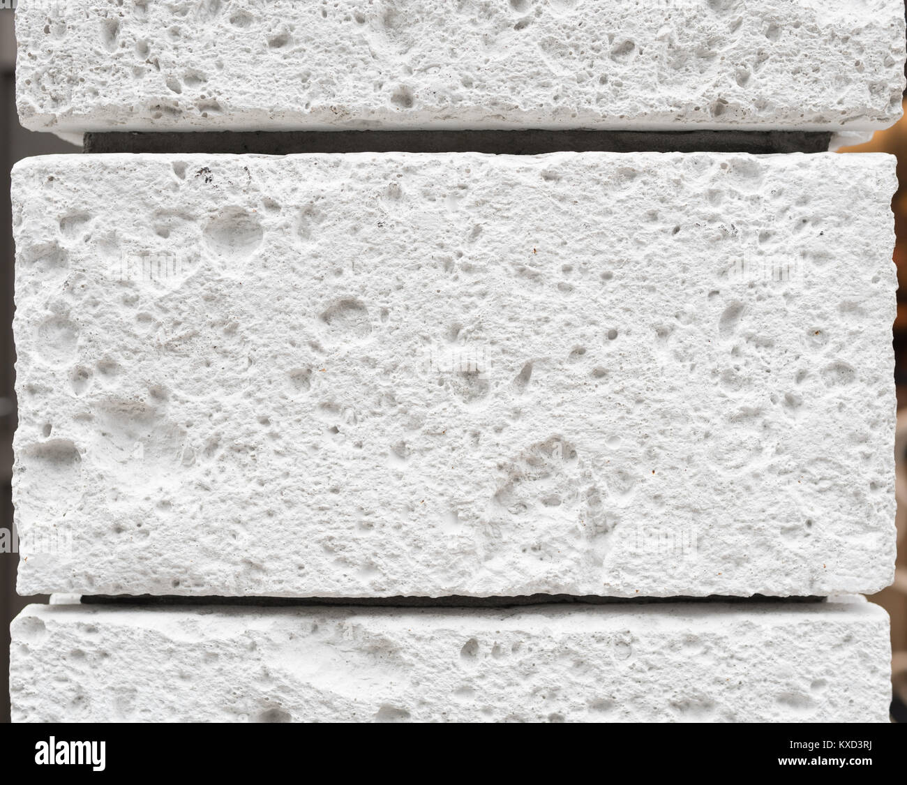 white rough sponge stone brick texture for decoration Stock Photo - Alamy