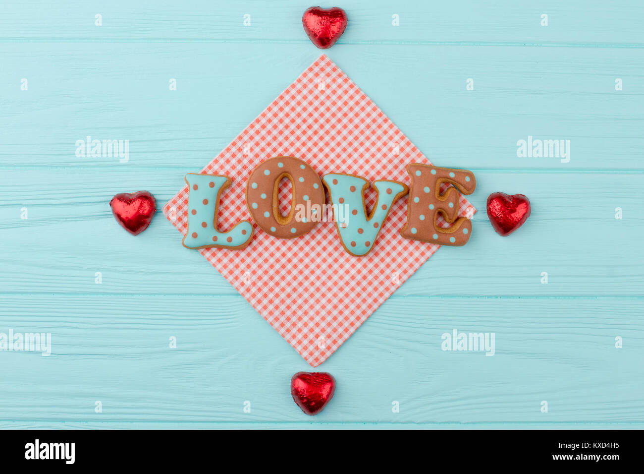 Red blue letters form word hi-res stock photography and images - Alamy