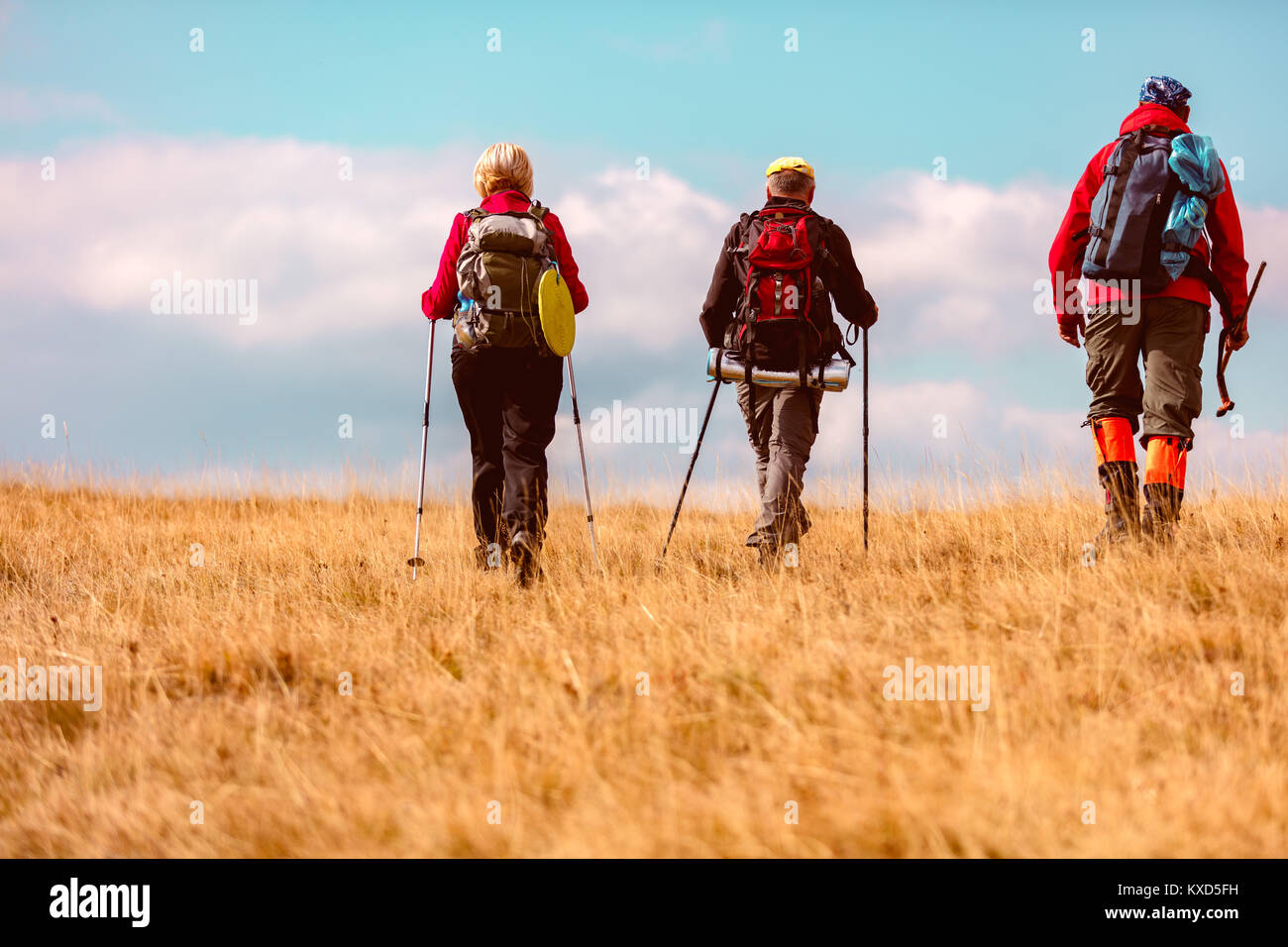 Group Of People Walking Countryside Stock Photos & Group Of People ...