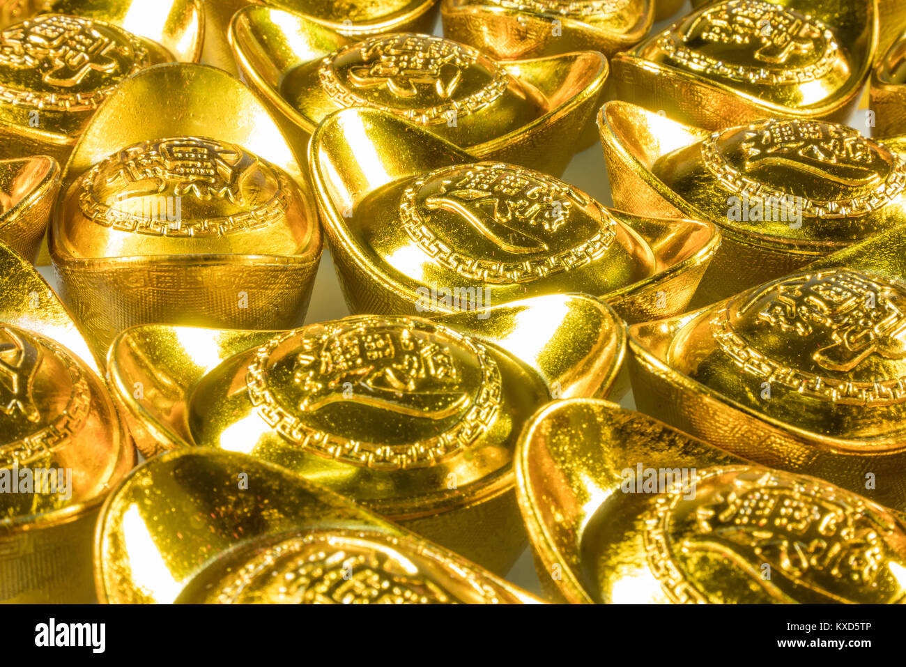 Chinese gold ingots symbol wealth hi-res stock photography and images ...