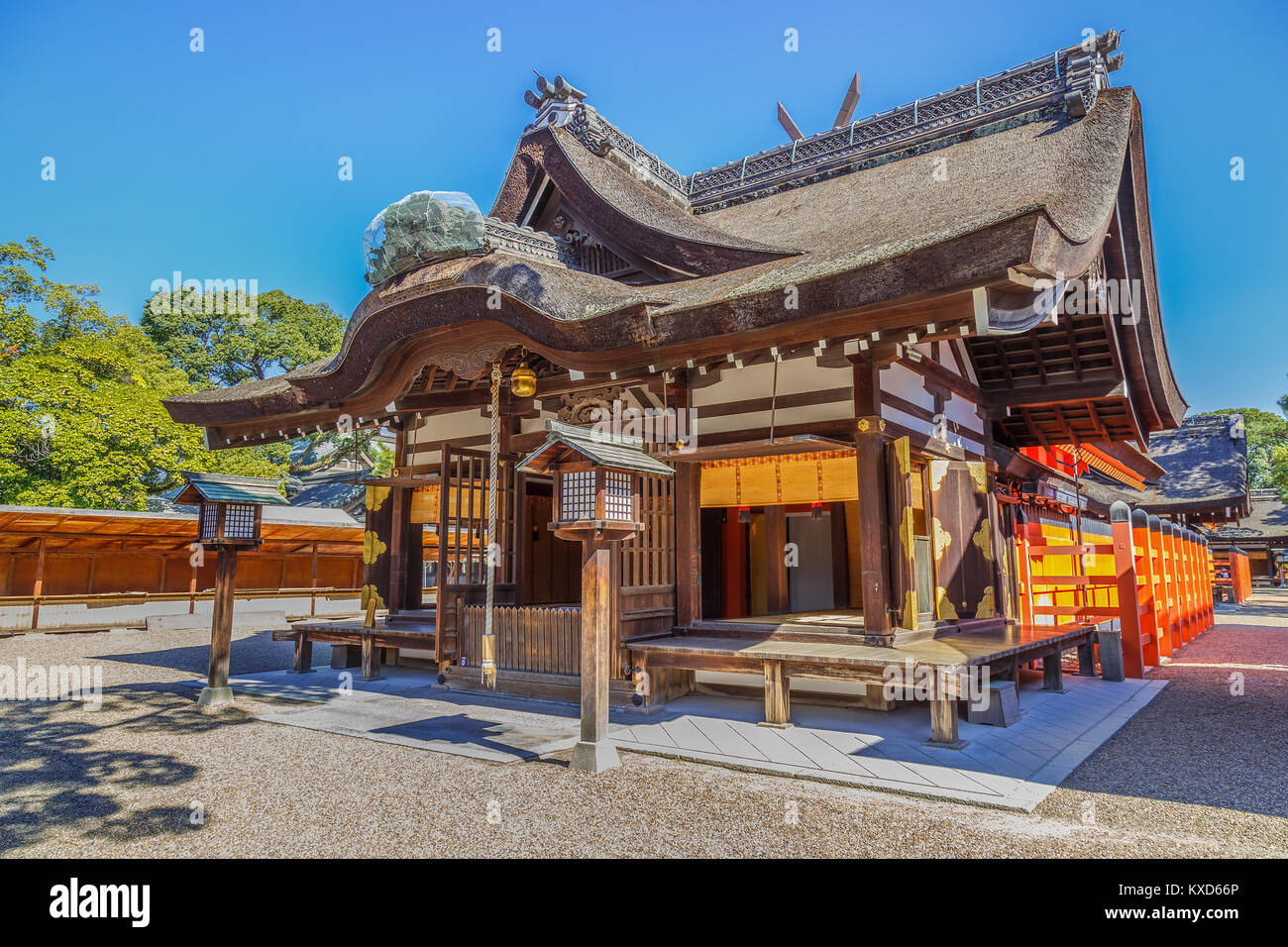 Sumiyoshi Grand Shrine (Sumiyoshi-taisha) in Osaka OSAKA, JAPAN ...