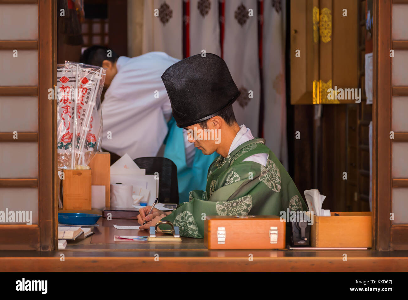 OSAKA, JAPAN - OCTOBER 24: Japanese Priest in Osaka, Japan on October ...