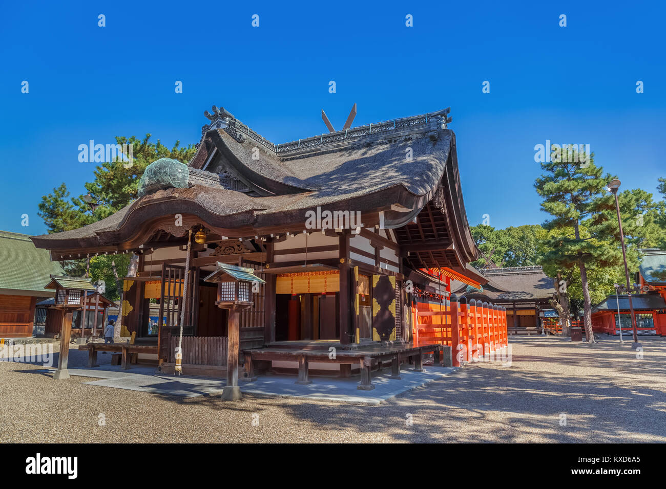 Sumiyoshi Grand Shrine (Sumiyoshi-taisha) in Osaka OSAKA, JAPAN ...
