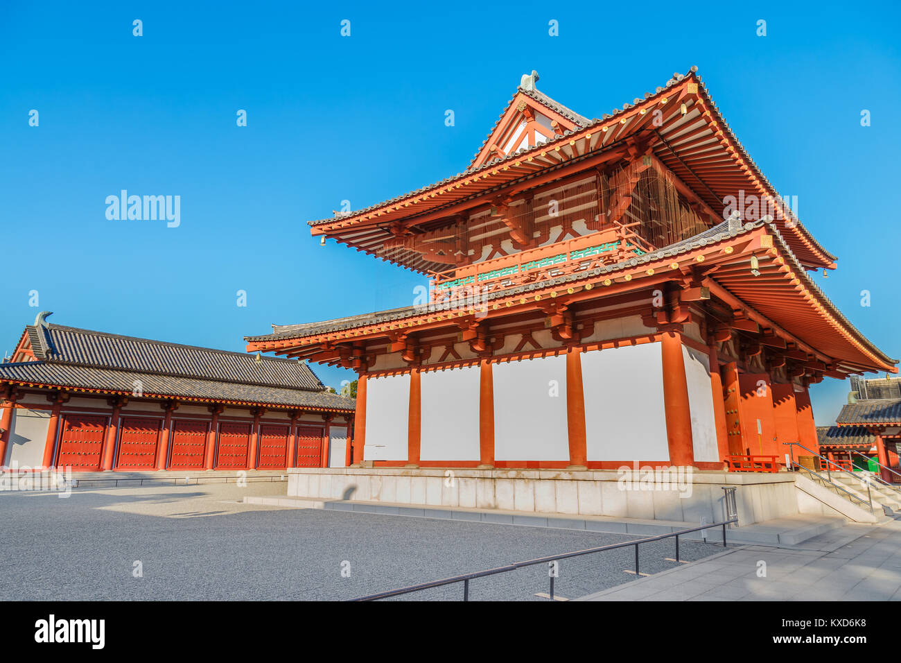 Shitennoji Temple in Osaka, Japan OSAKA, JAPAN - OCTOBER 24: Shitennoji ...