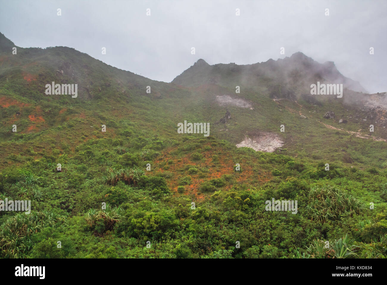 Gunung Sinabung Volcano, View from Mount Sibayak, Medan, Indonesia ...