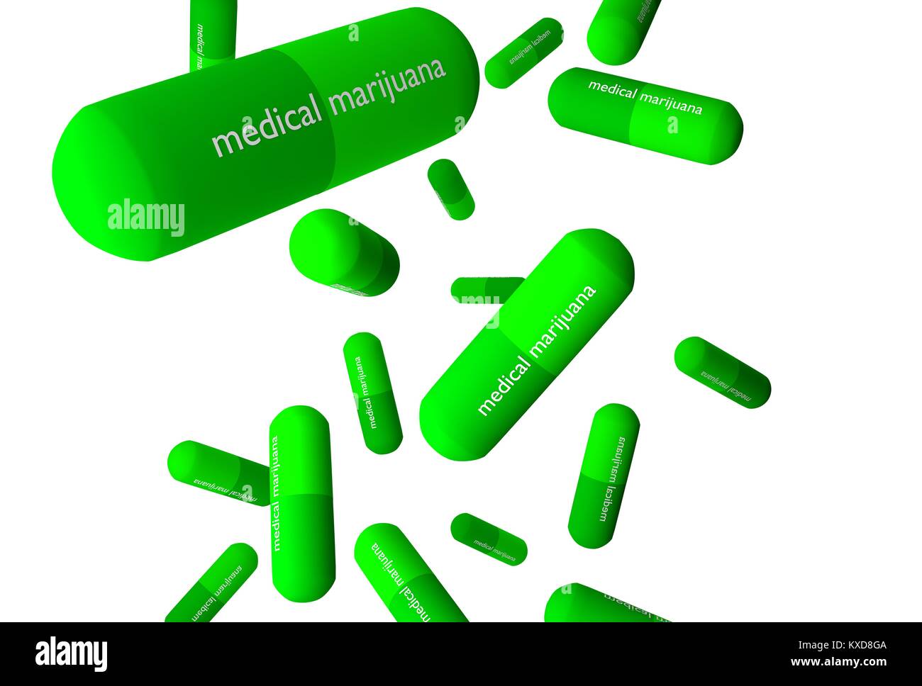 Medical marijuana capsules Stock Photo - Alamy