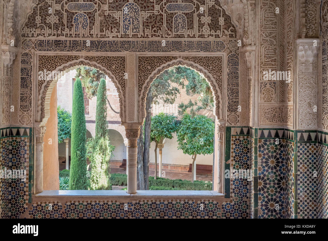 Alhambra granada window hi-res stock photography and images - Alamy
