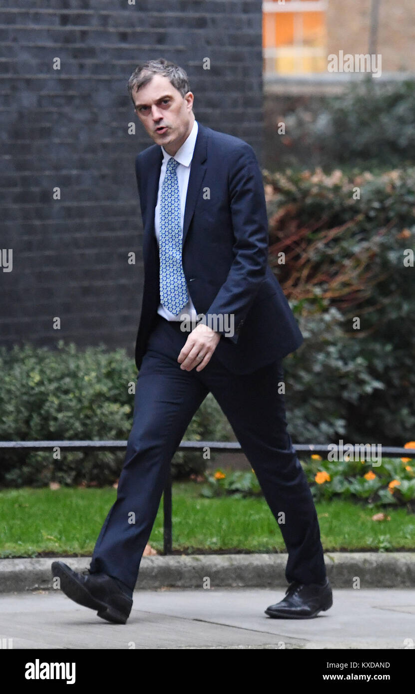 Chief Whip Julian Smith arriving in Downing Street, London, as the ...