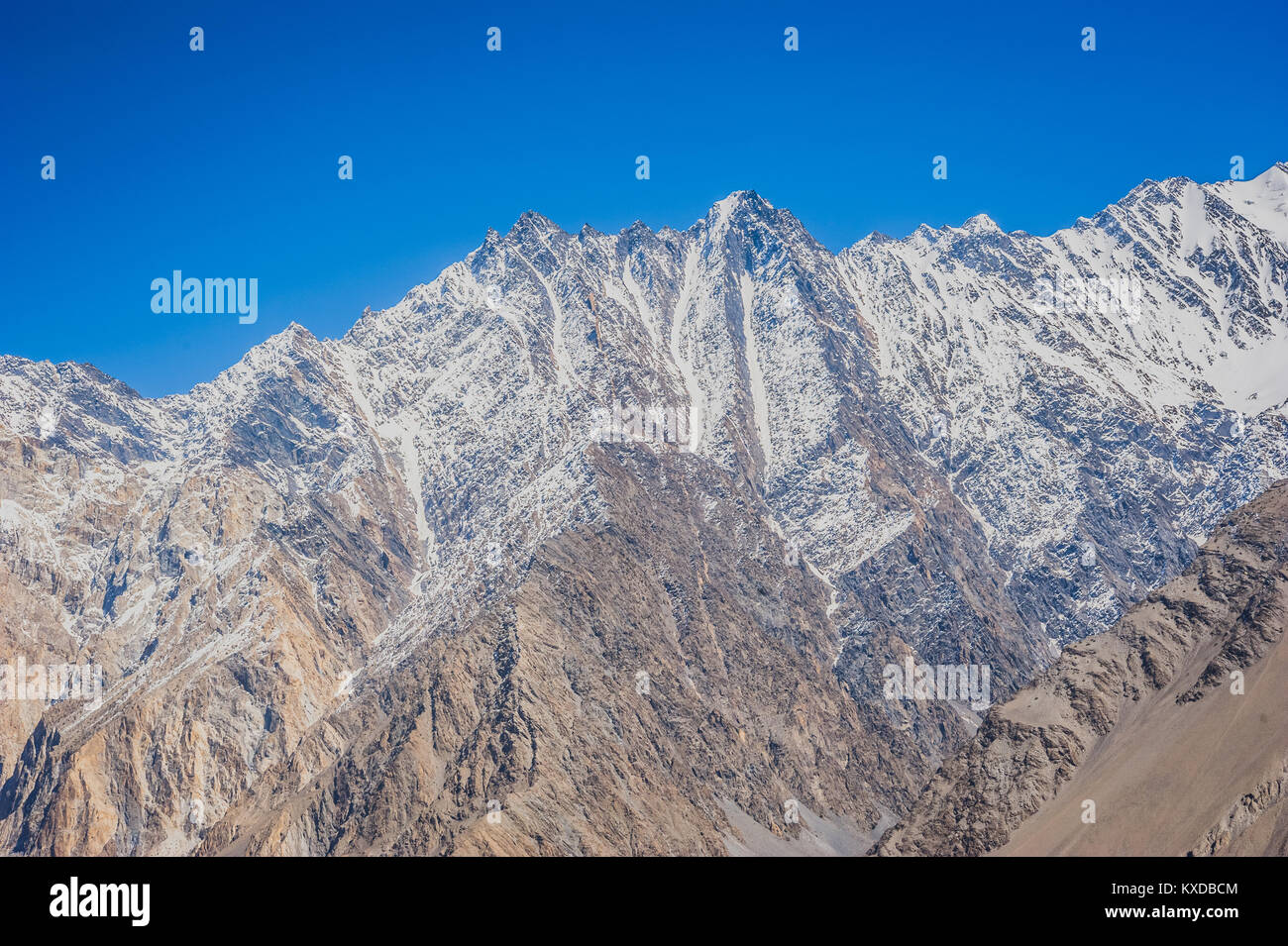 beautiful Landscape of Hunza Valley in Autumn season. Northern Area of ...