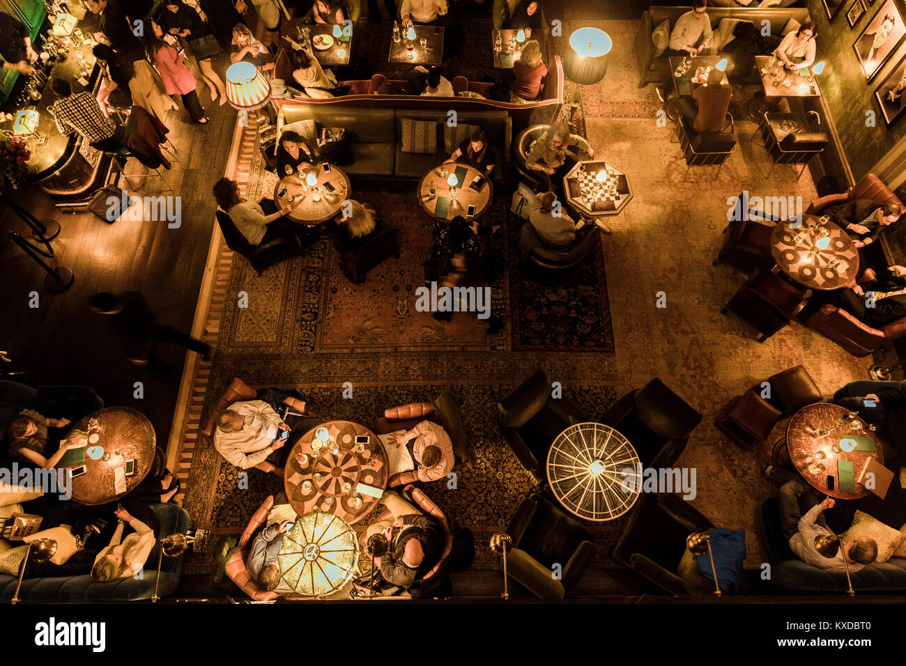 People in Bar room at Beekman hotel, New York, USA Stock Photo - Alamy