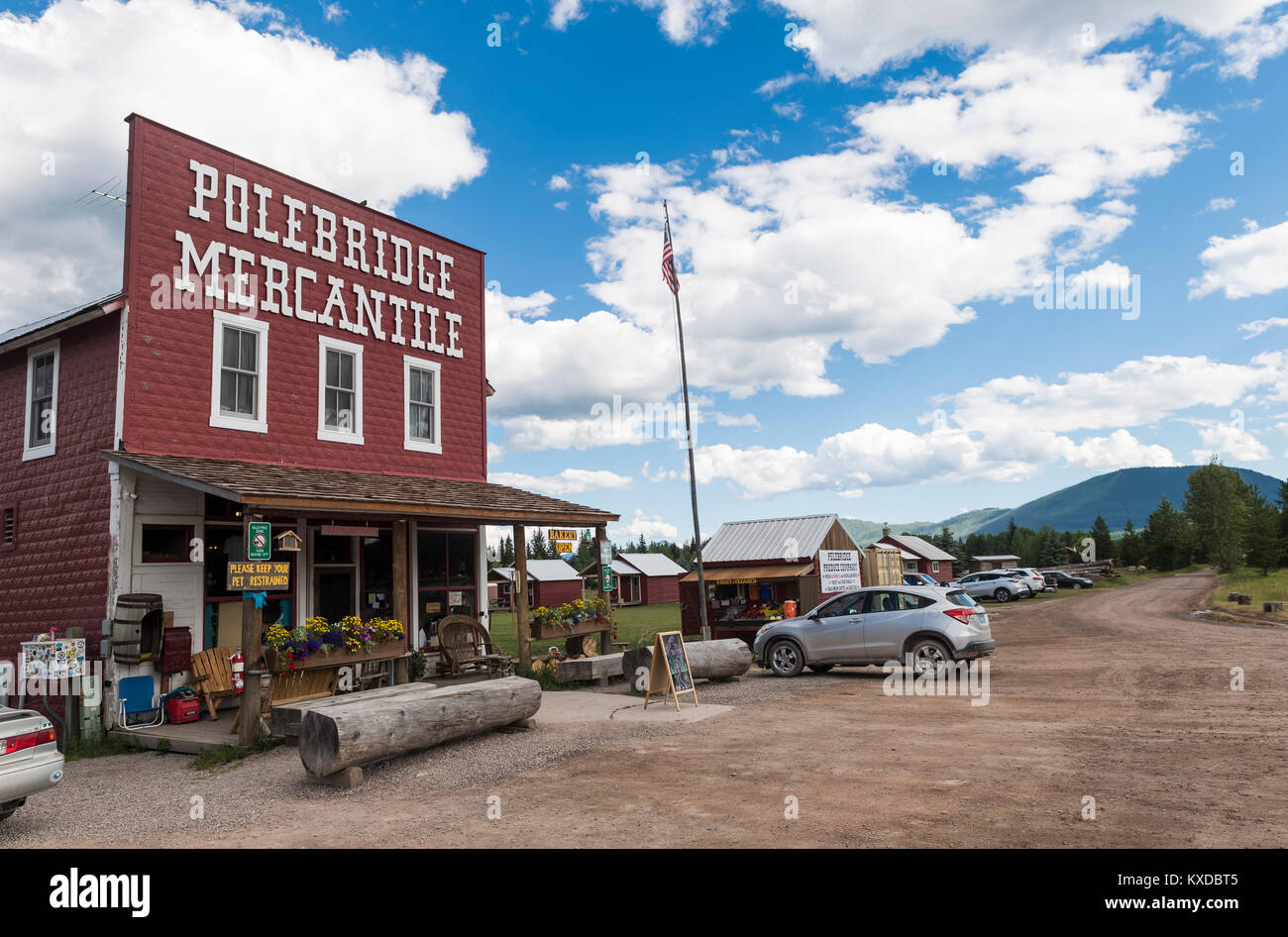 Polebridge Mercantile, Polebridge, Glacier National Park, Montana, USA ...
