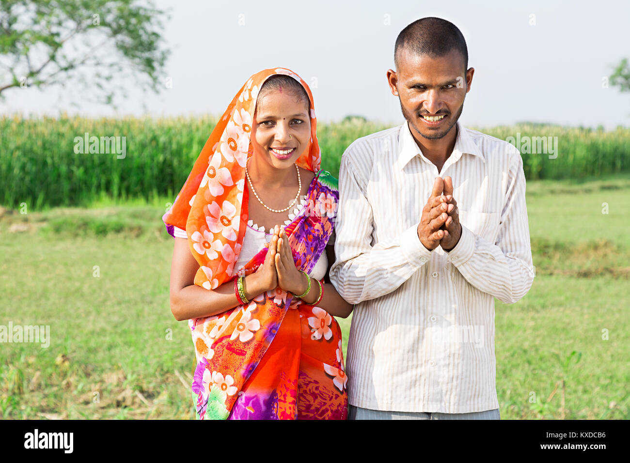 Indian rural farmer welcome hi-res stock photography and images - Alamy