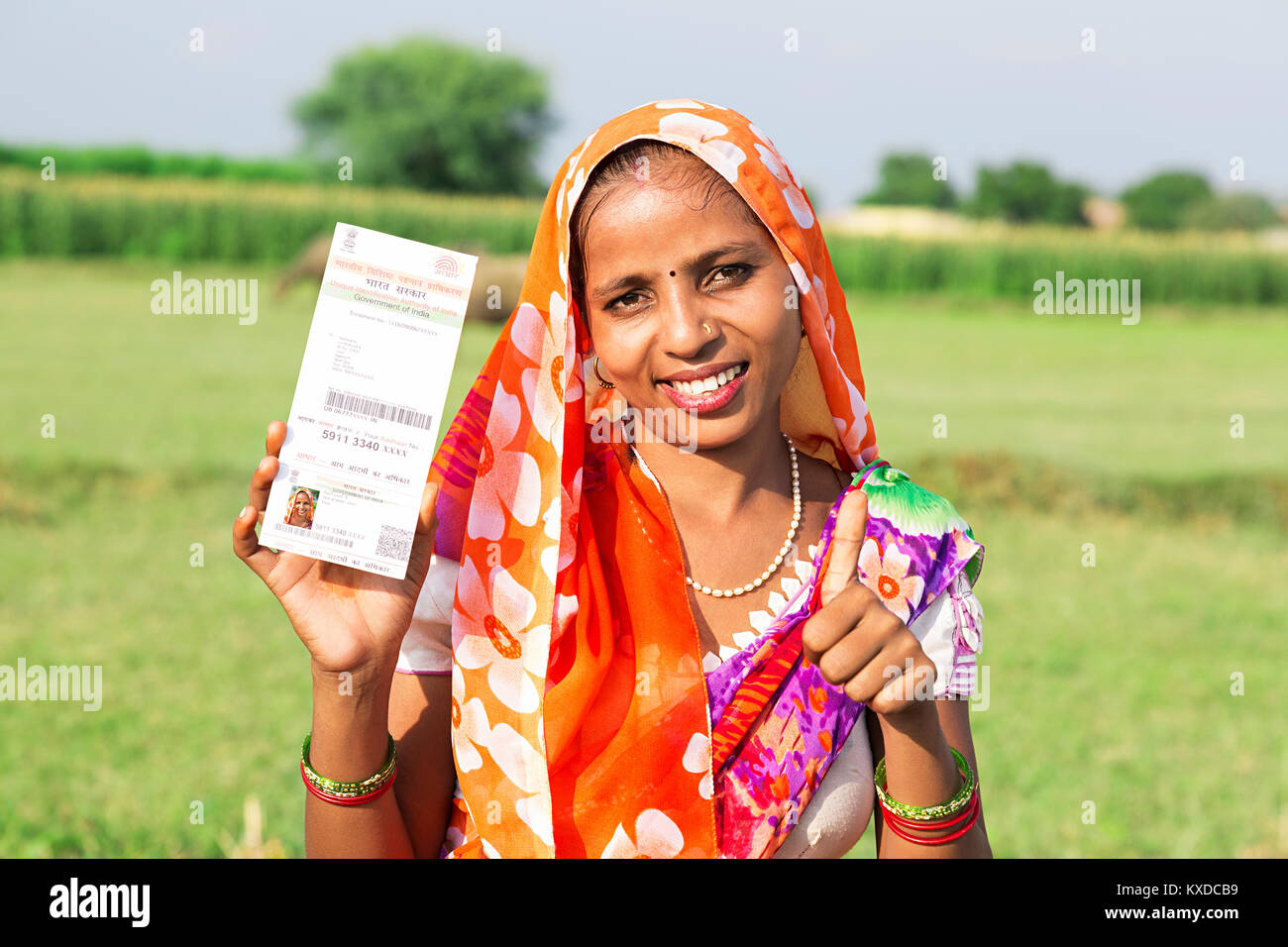 Indian identity card hi-res stock photography and images - Alamy