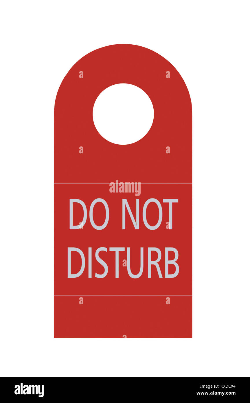 Disturb sign door empty Cut Out Stock Images & Pictures - Alamy