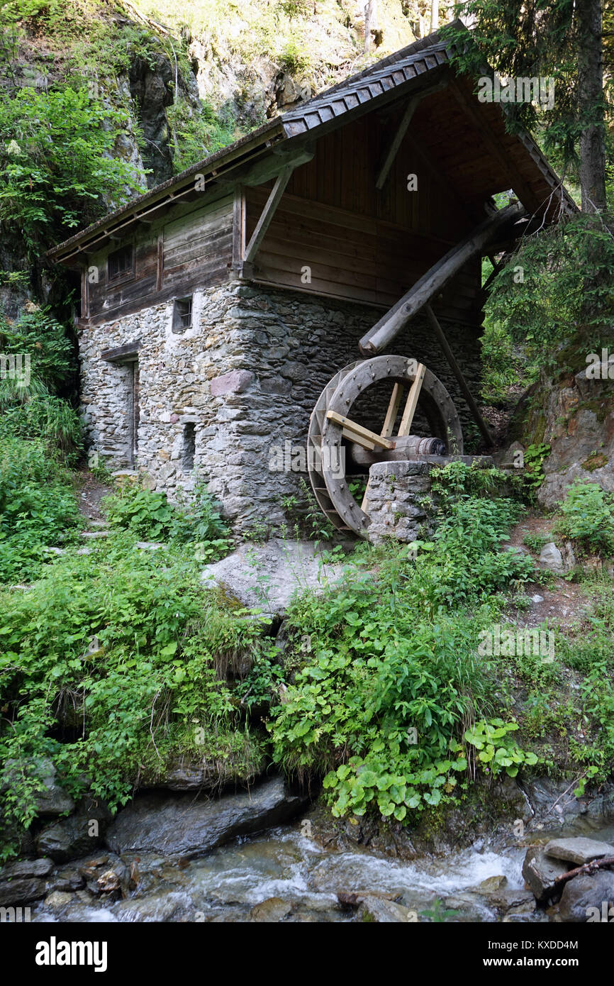 Water mill and small river in Austria Stock Photo - Alamy